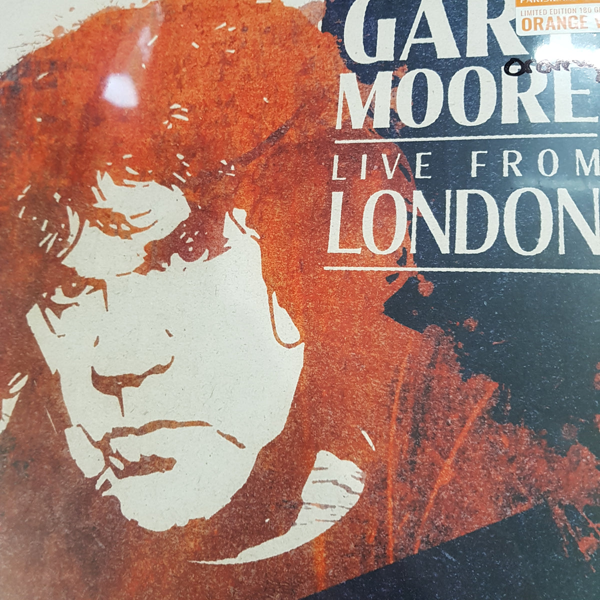 GAR MOORE - LIVE FROM LONDON (ORANGE COLOURED) VINYL – GrevilleRecords