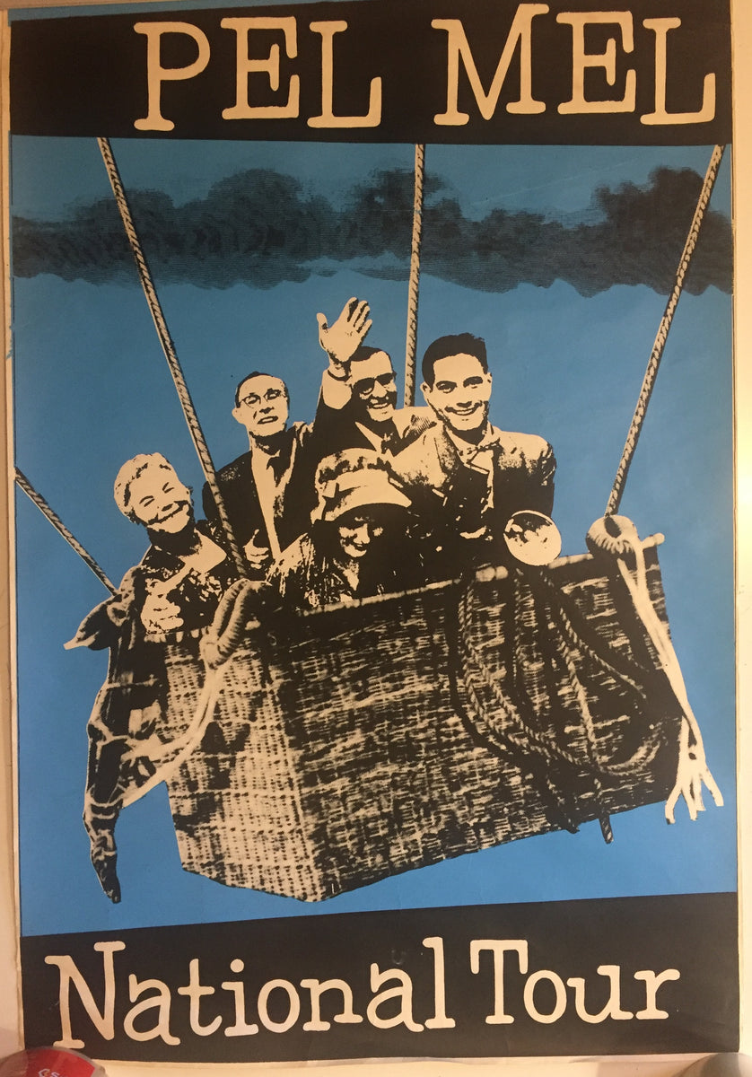 PEL MEL - OUT OF REASON NATIONAL TOUR (1983 USED) POSTER – GrevilleRecords