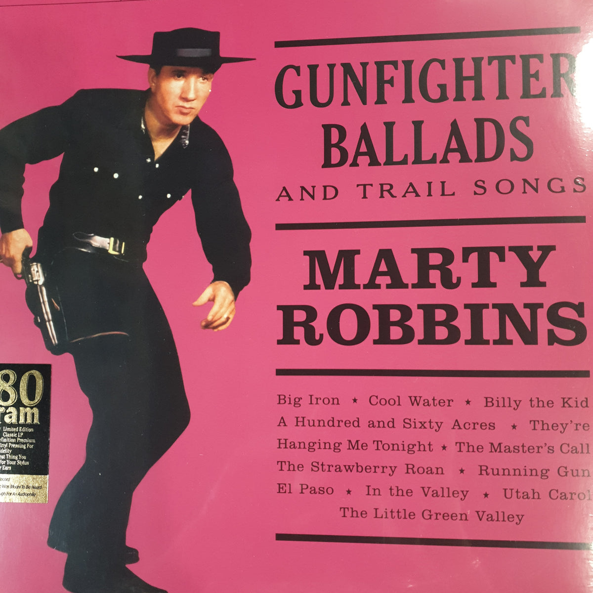 MARTY ROBBINS - GUNFIGHTER BALLADS AND TRAIL SONGS (RED COLOURED) VINY ...