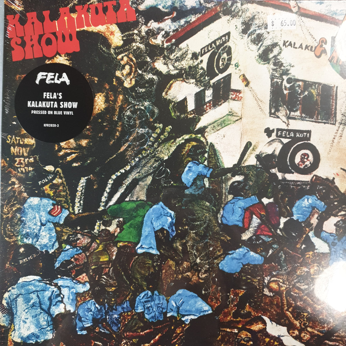 FELA KUTI - KALAKUTA SHOW (BLUE COLOURED) VINYL – GrevilleRecords
