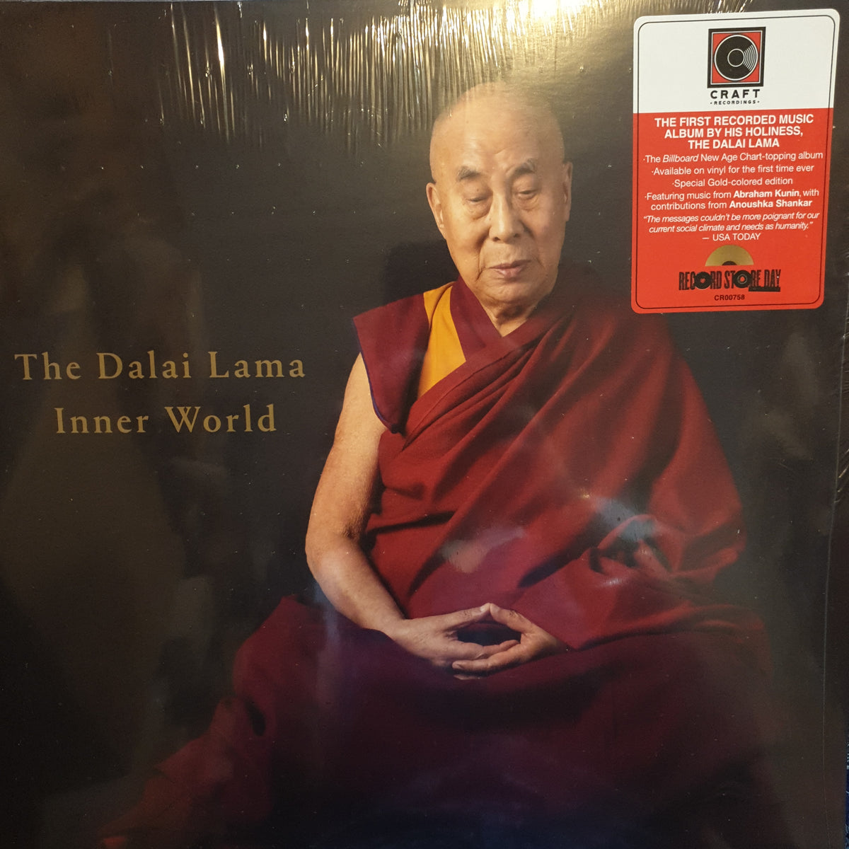 DALAI LAMA - INNER WORLD (GOLD COLOURED) VINYL RSD 2024 – GrevilleRecords
