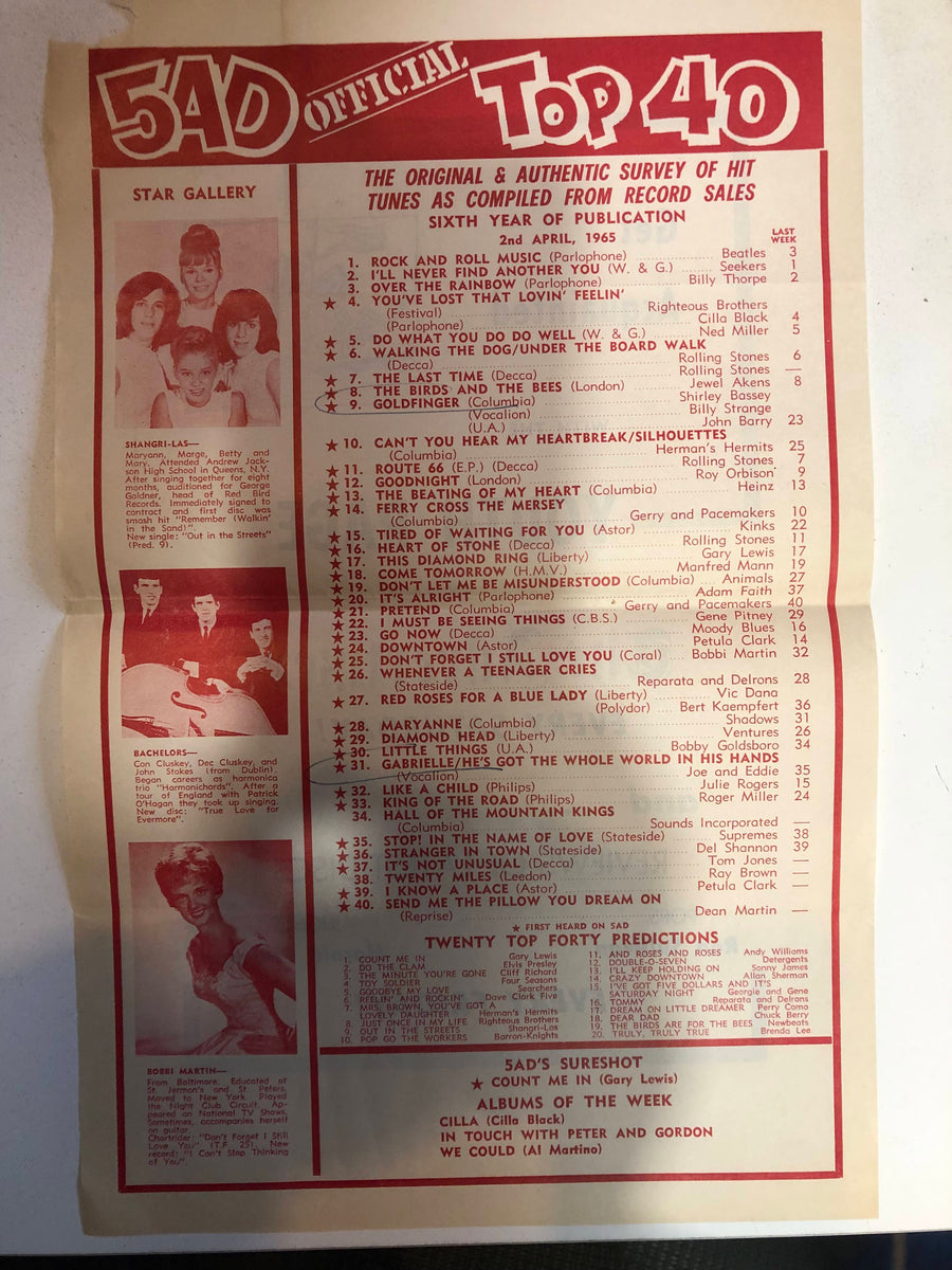 1965 RECORD CHART – GrevilleRecords