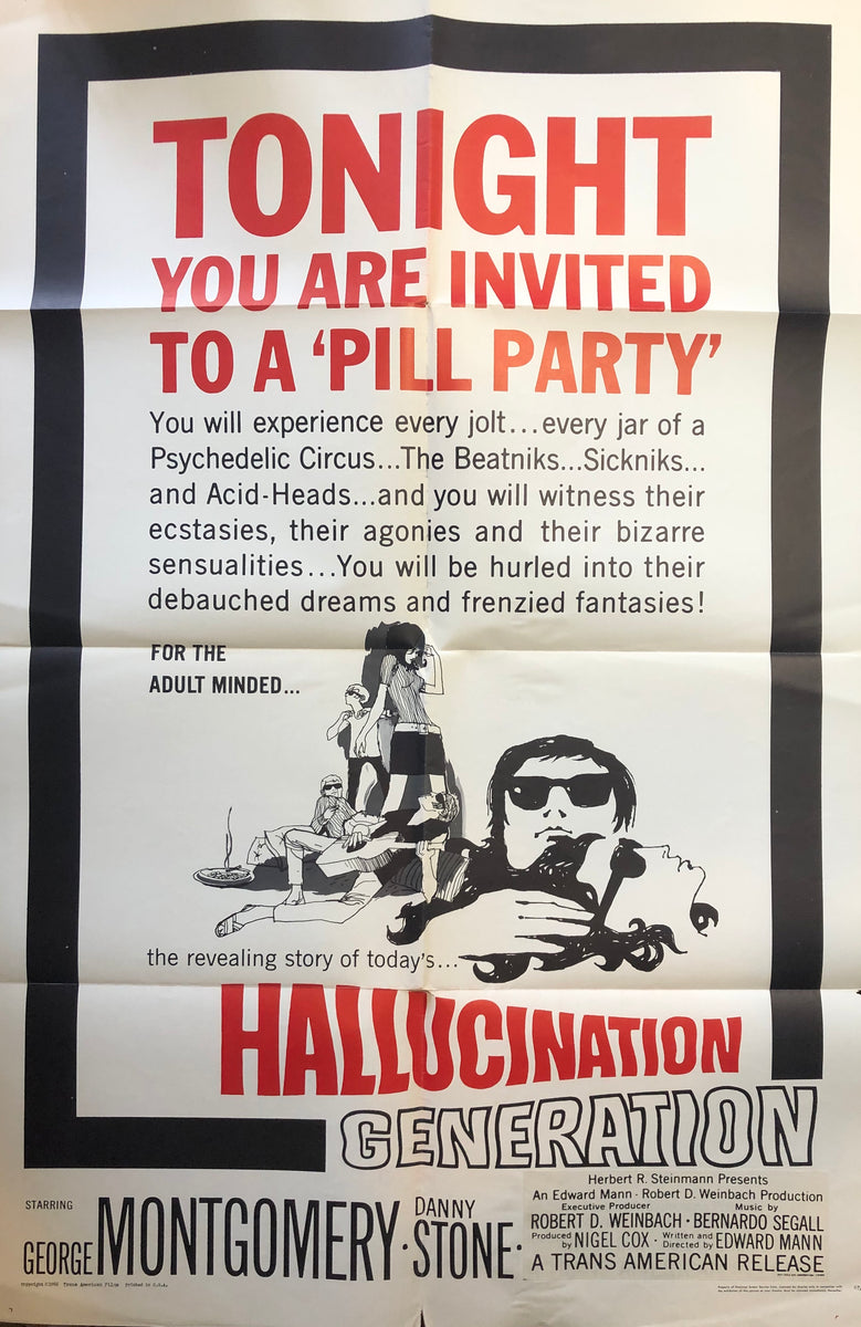 HALLUCINATION GENERATION - (USED) MOVIE POSTER – GrevilleRecords
