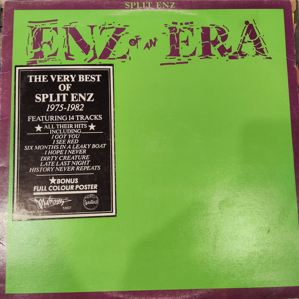 SPLIT ENZ - ENZ OF AN ERA: THE VERY BEST OF (USED VINYL 1982 AUS M- EX ...