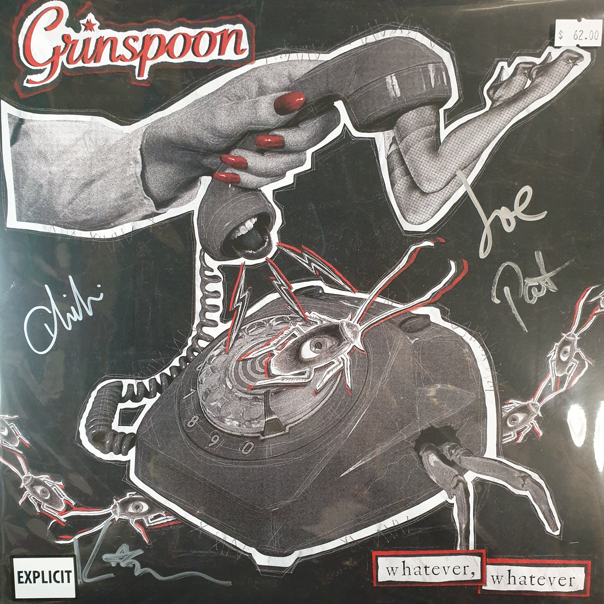 GRINSPOON - WHATEVER, WHATEVER (WITH SIGNED SHEET) VINYL – GrevilleRecords