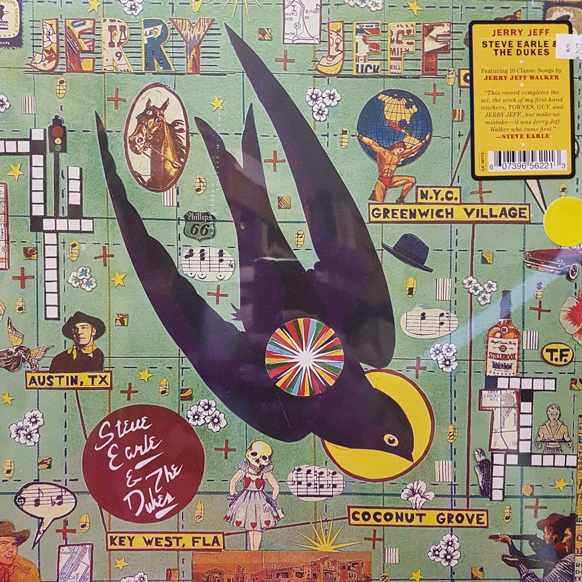 STEVE EARLE & THE DUKES - JERRY JEFF VINYL – GrevilleRecords