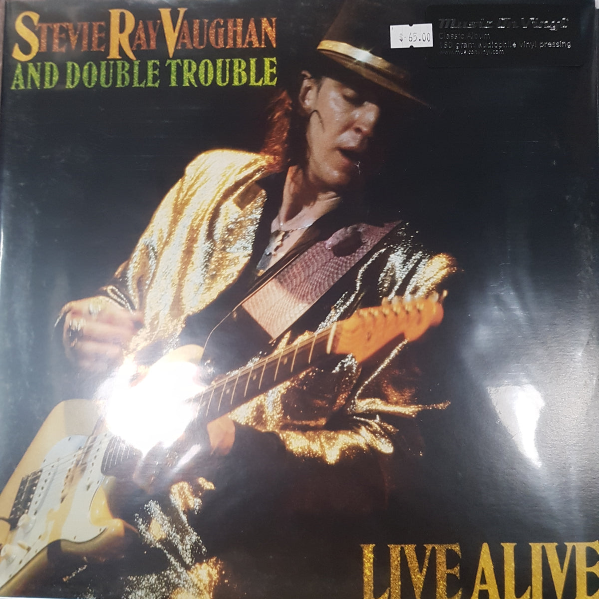 STEVIE RAY VAUGHAN AND DOUBLE TROUBLE - LIVE ALIVE (2LP) VINYL – GrevilleRecords