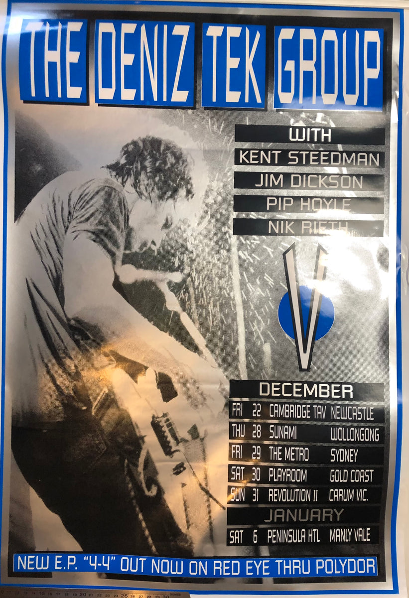 DENIZ TEK GROUP - 1995 GIG POSTER – GrevilleRecords