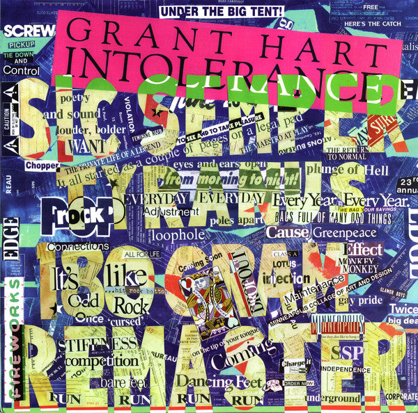 GRANT HART - INTOLERANCE VINYL – GrevilleRecords