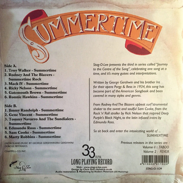 VARIOUS - SUMMERTIME (10") VINYL – GrevilleRecords